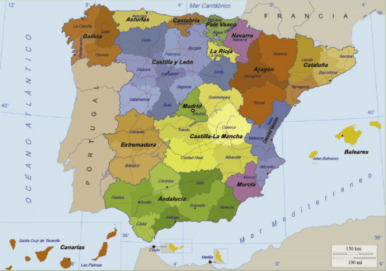 The 17 Regions Of Spain - Dave In Spain