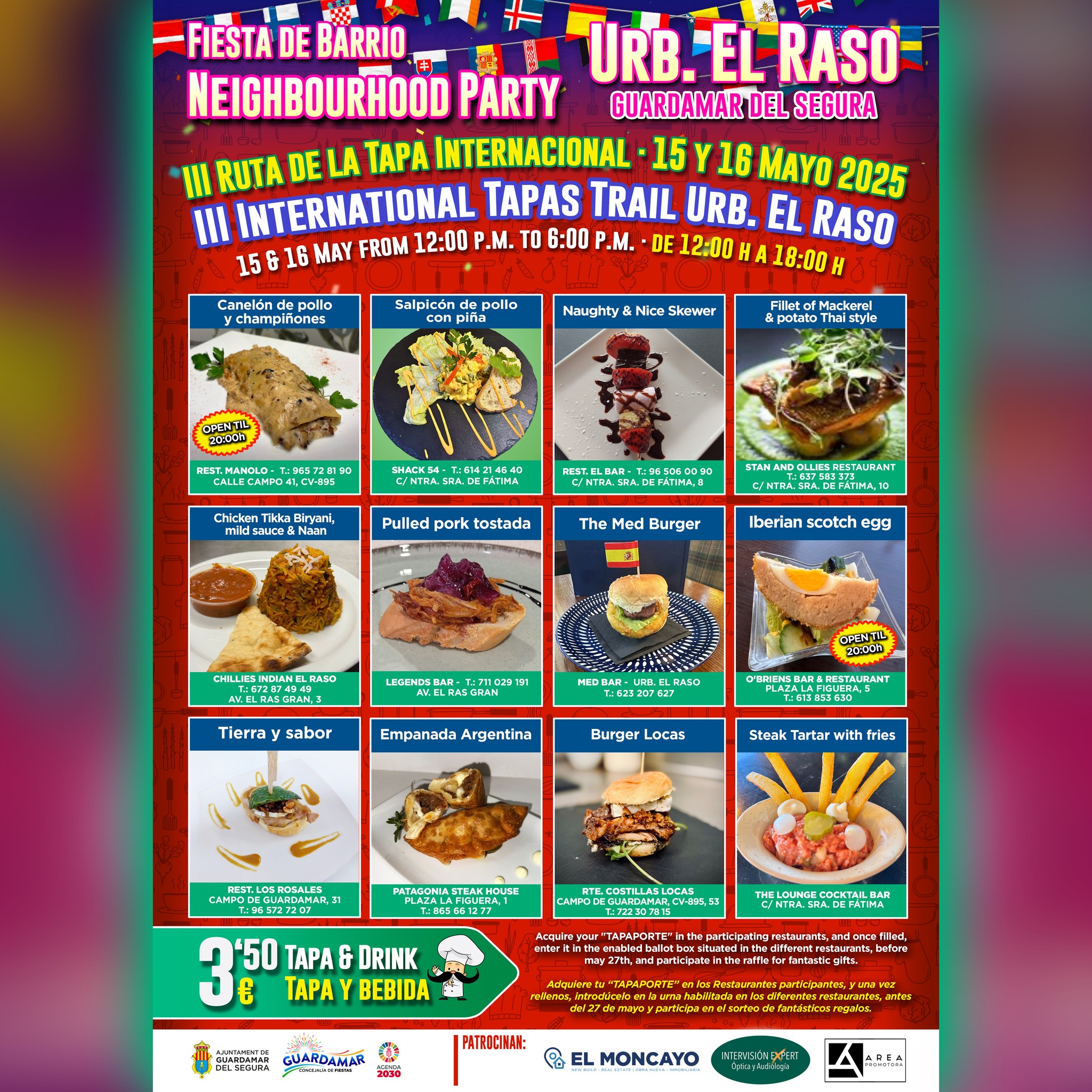 The El Raso Ruta De La Tapa May 2025 - Dave In Spain